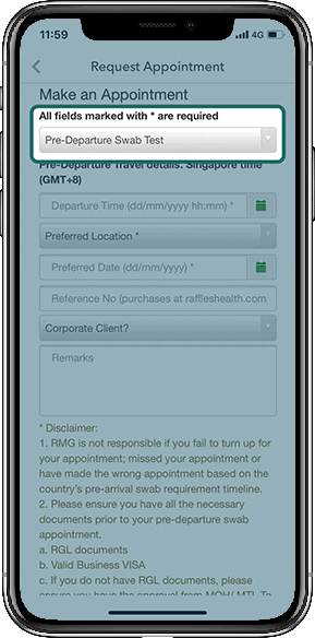 Pre-departure COVID-19 Swab Test » Raffles Medical Group